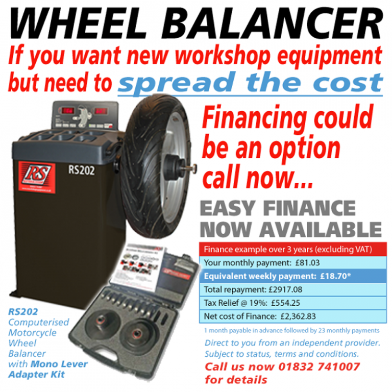 Motorcycle Wheel Balancer - RS Workshop Equipment